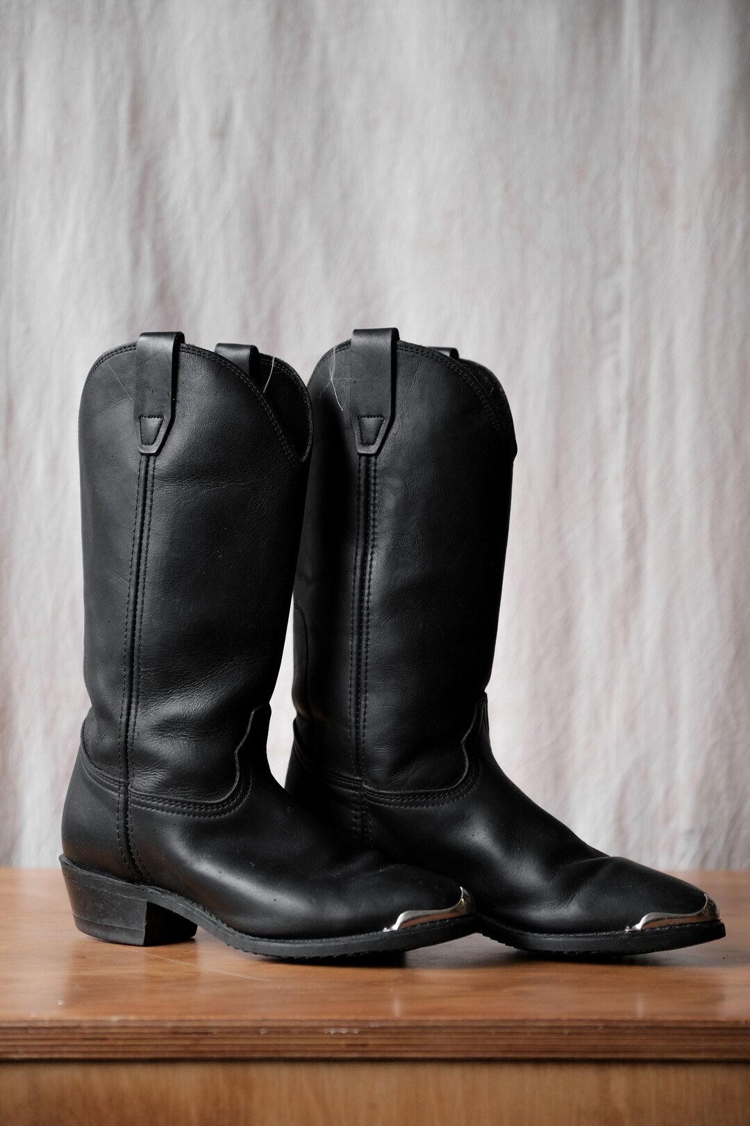 Georgia Leather Cowboy Western Boots - Etsy