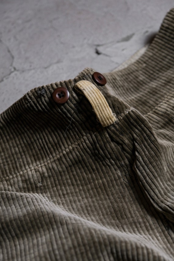 French 1930’s Adolphe Lafont Vintage Corduroy Work Tr… - Gem