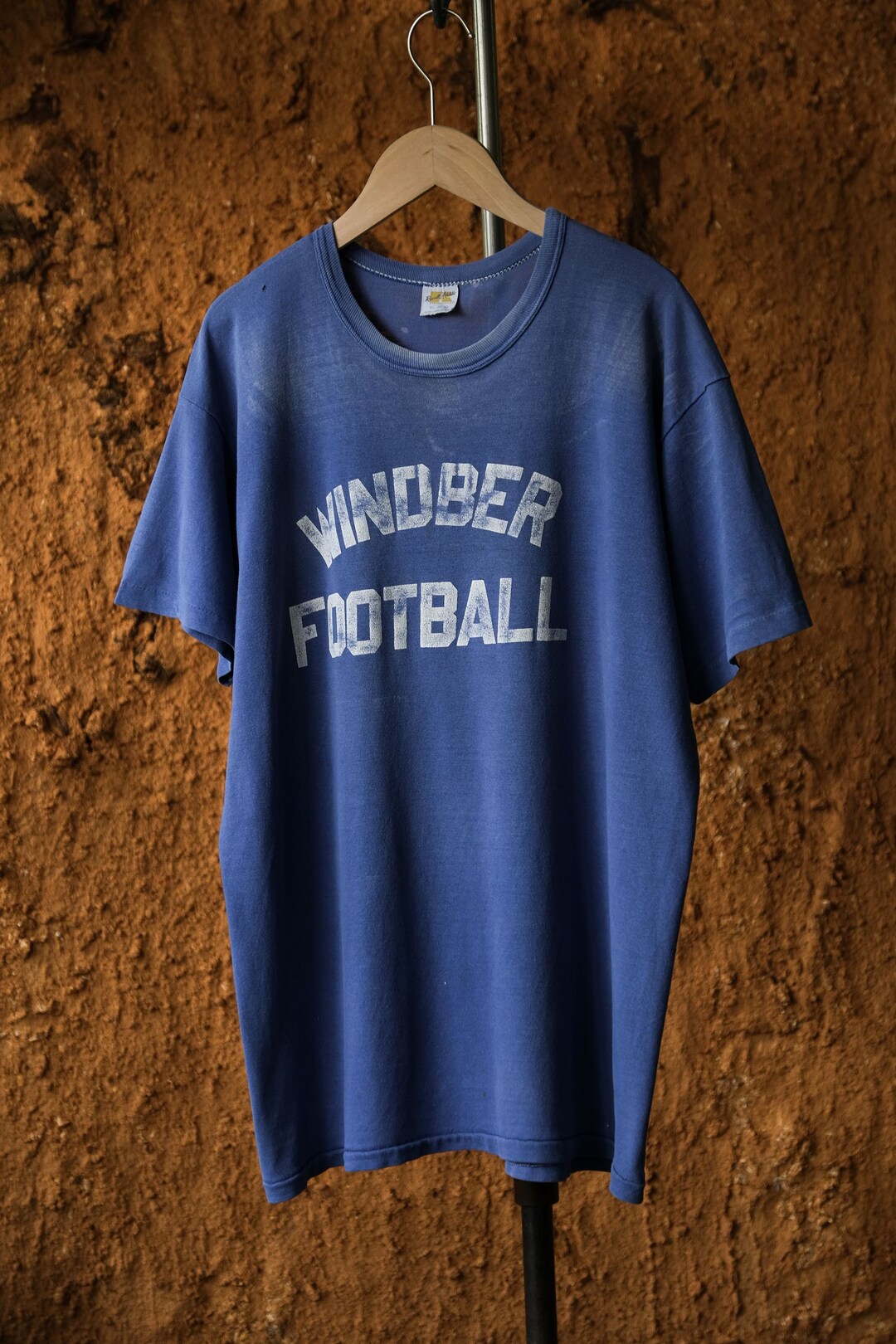 Vintage 1970s Russell Tag Windber Football Tee Single Stitch Made in ...