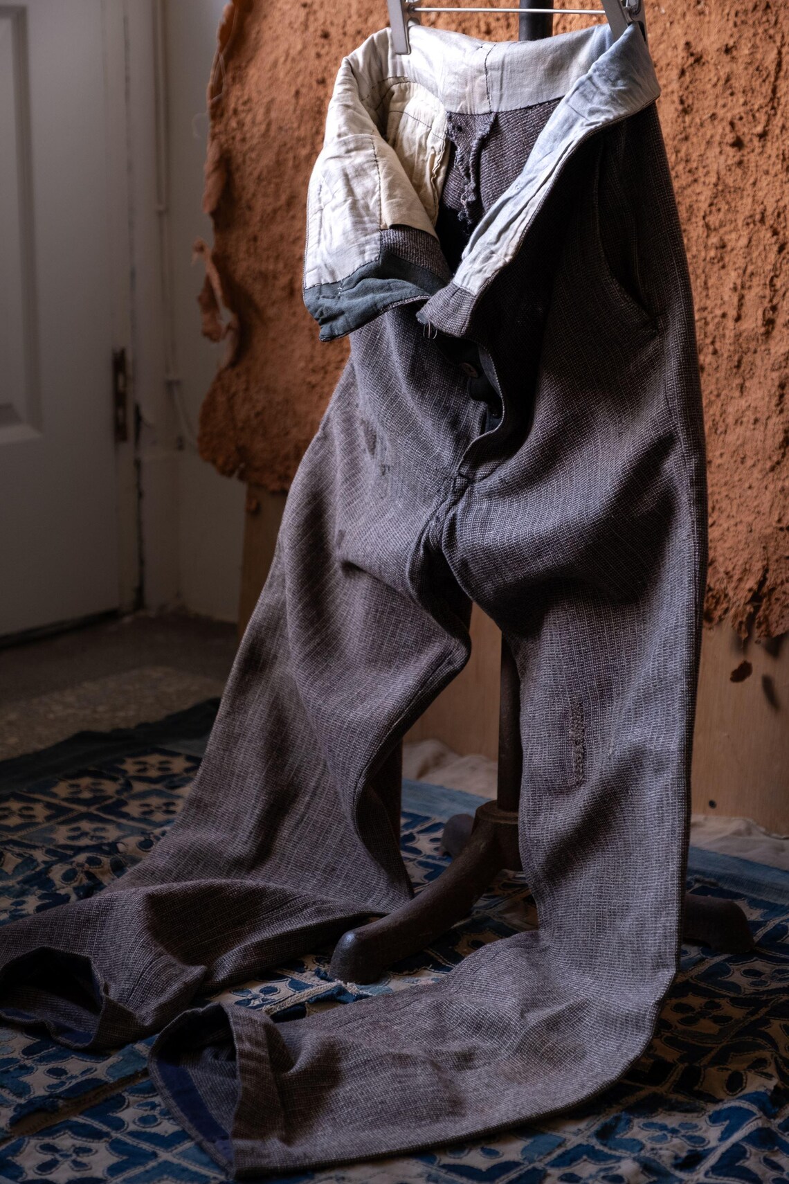 1960's French Distressed Vintage Wool Work Pants - Etsy