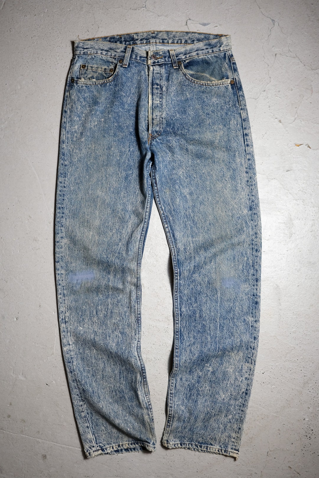 Levis 80s Vintage 501 Snowflake Denim Jeans - Etsy