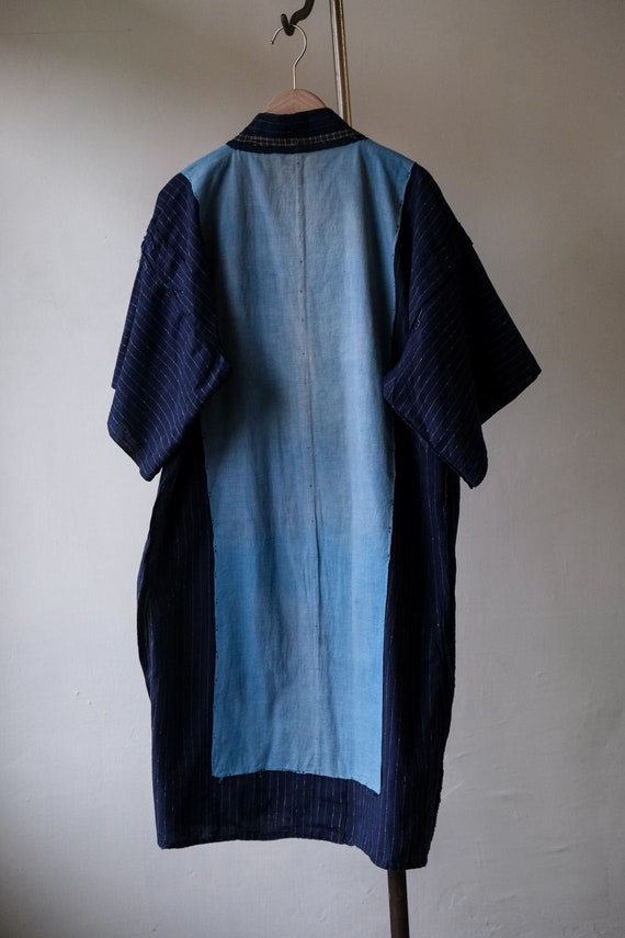 1950s Japanese Vintage Indigo Boro Kimono Noragi - Gem