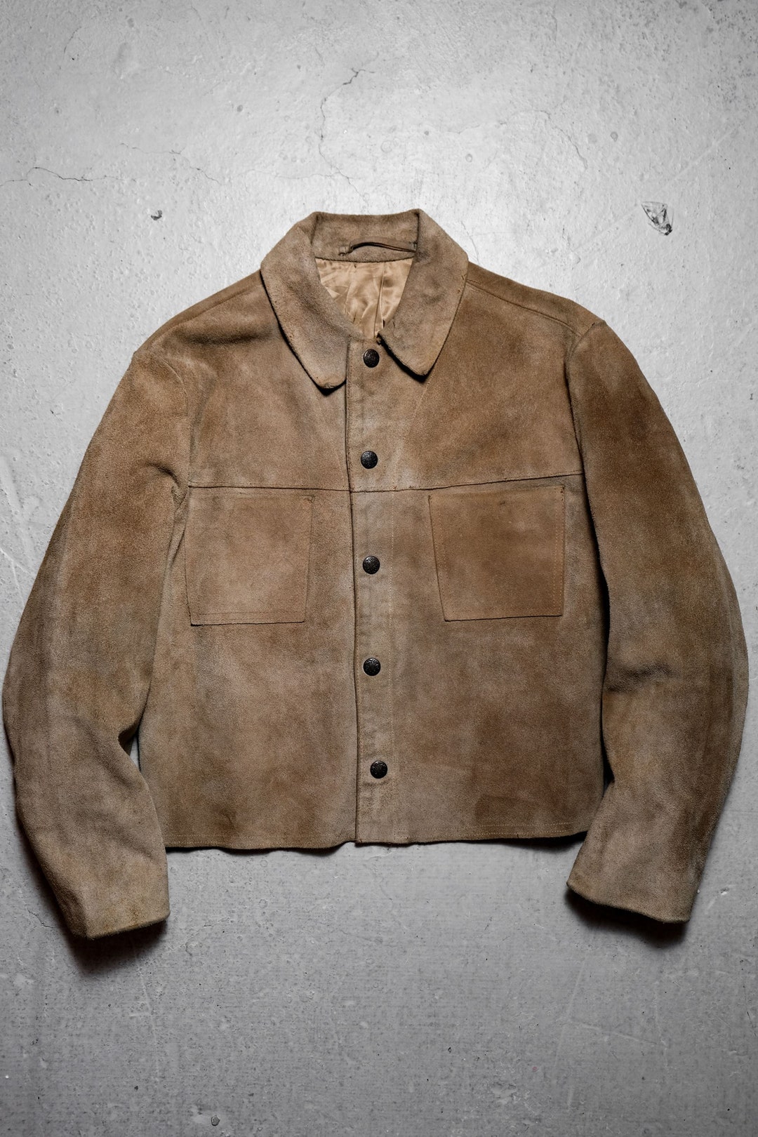1970's Vintage Cropped Suede Jacket - Etsy