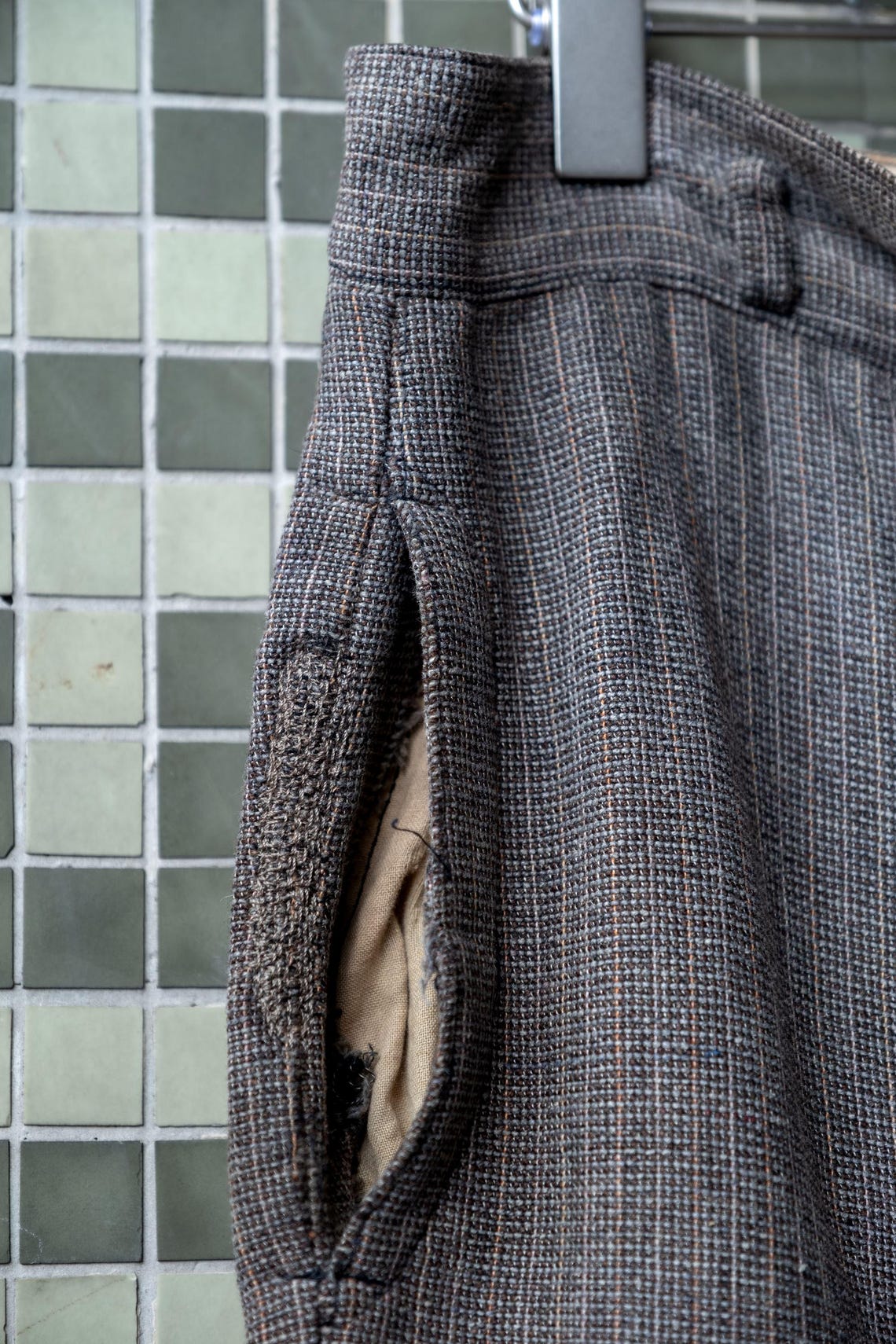 1960's French Distressed Vintage Wool Work Pants - Etsy