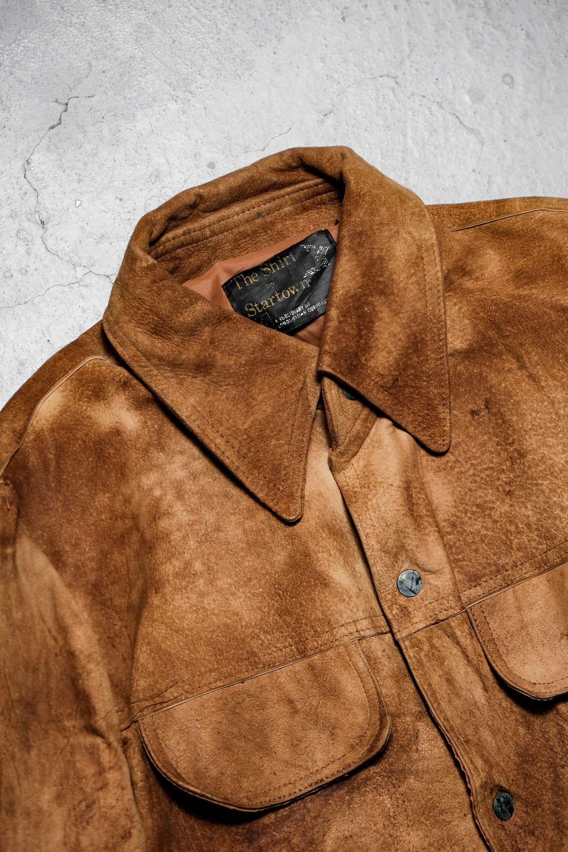 1970's Vintage Startown Londontown Suede Leather Shirt - Etsy