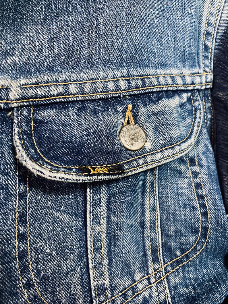 1970s Vintage Lee Storm Rider Denim Jacket - Etsy