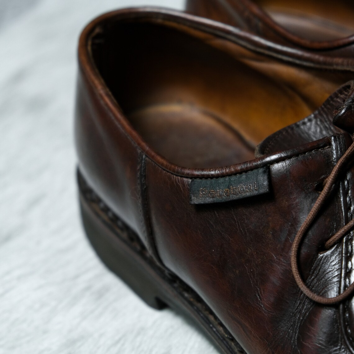 Paraboot 1980s Michael Vintage Men Laced Oxfords SHOES / Made in France ...