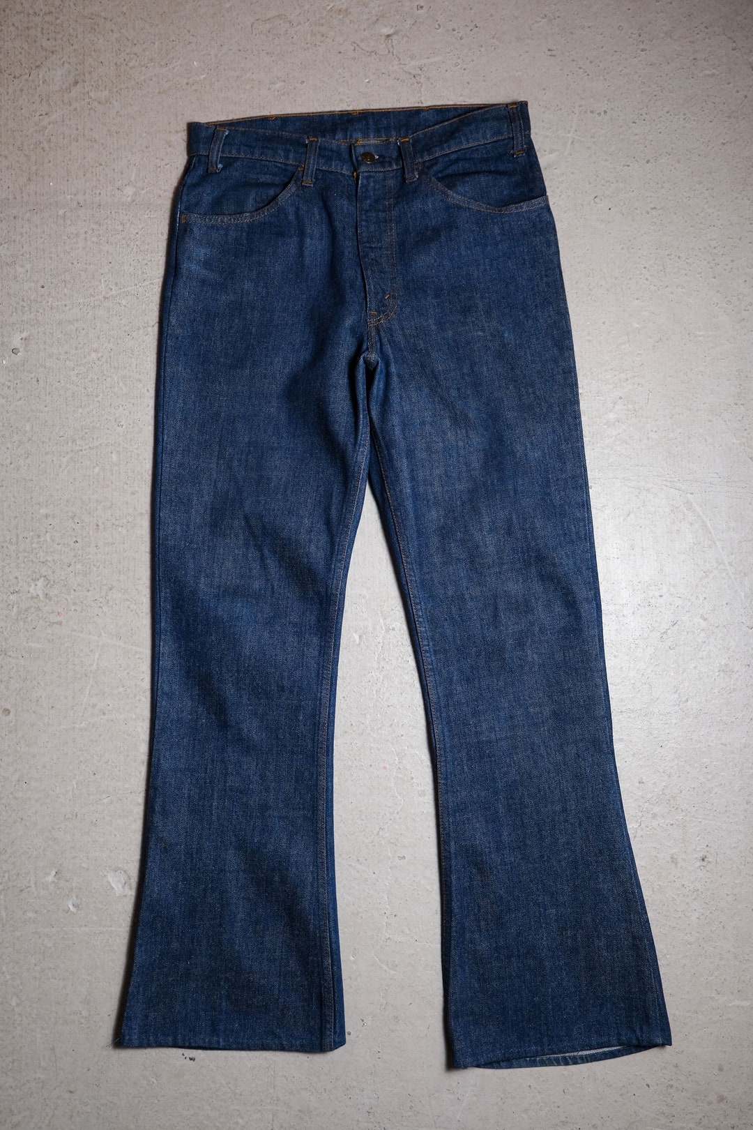 Levis 1970s Vintage Orange Tab 646 Flared Denim Jeans 42talon - Etsy