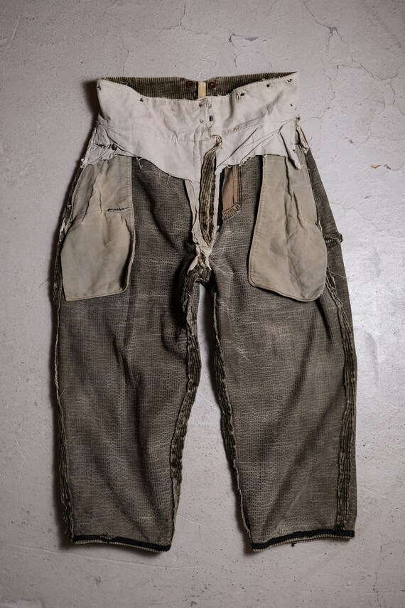 French 1930’s Adolphe Lafont Vintage Corduroy Work Tr… - Gem