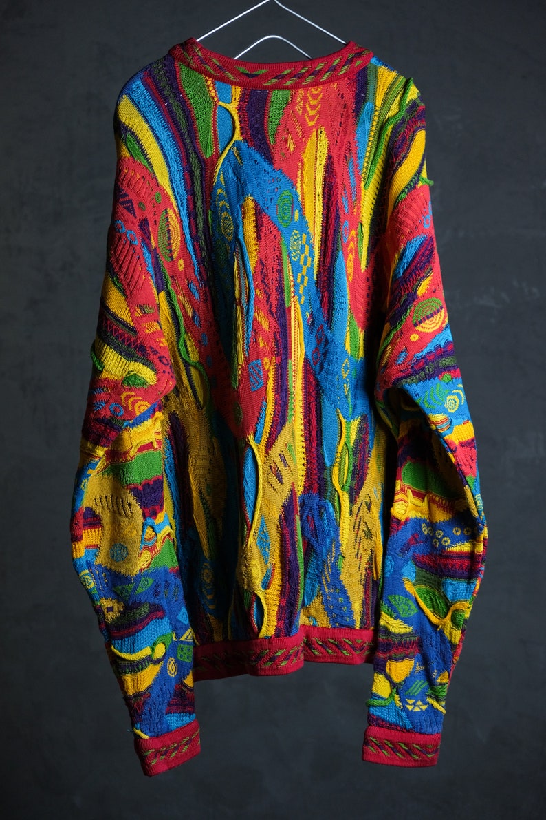 COOGI 90s Vintage 3D Knit Sweater - Etsy