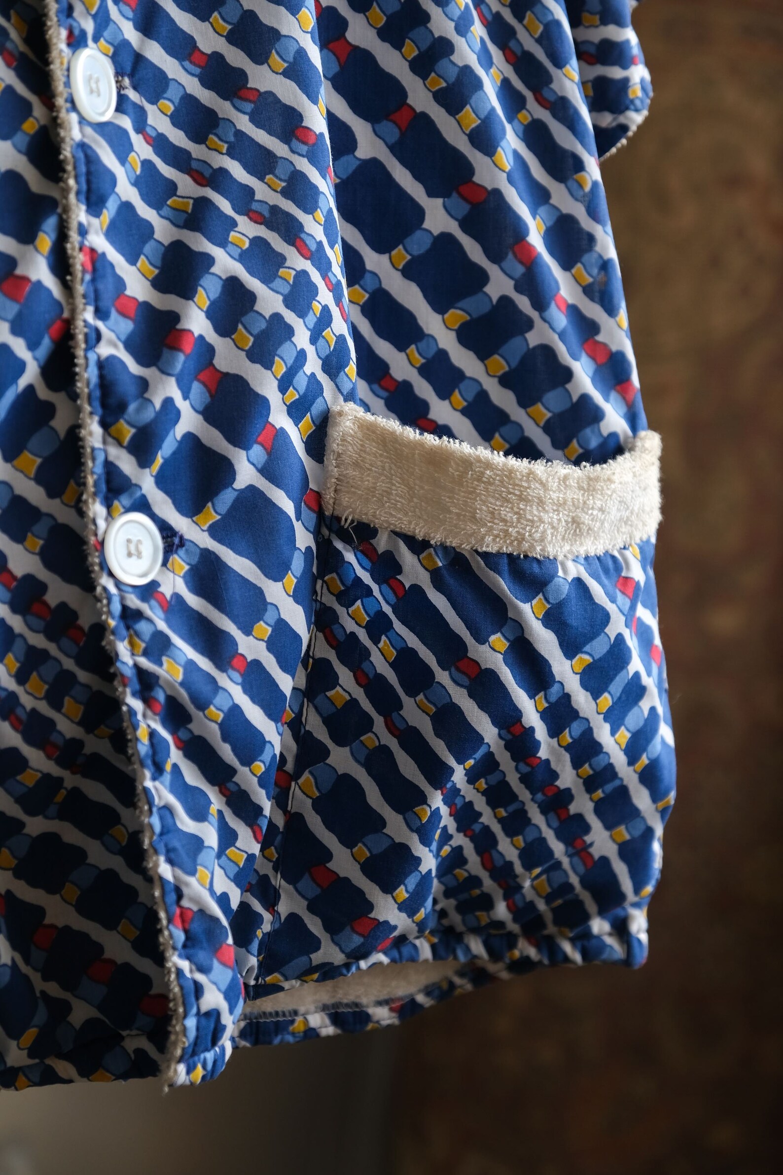 1960s sears Terry Cloth Cabana Beach Shirt - Etsy