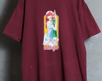 90's Hook-ups Skateboard Anime Nurse Tee - Etsy 90's Hook-ups Skateboard Anime Nurse Tee - Etsy