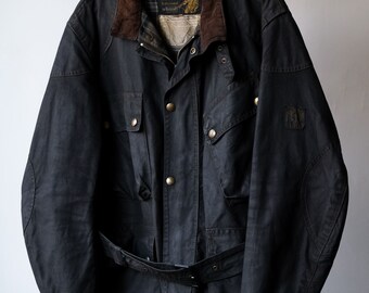 Vtg 70s Belstaff Roadmaster II Black Waxed Cotton Motorcycle Vtg 70s Belstaff Roadmaster II Black Waxed Cotton Motorcycle