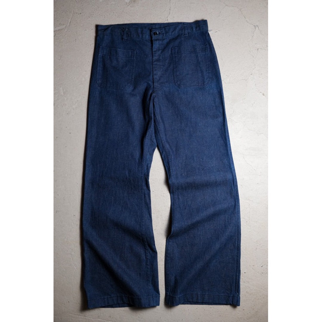 80s Vintage US NAVY Sailor Bell Bottom Jeans - Etsy