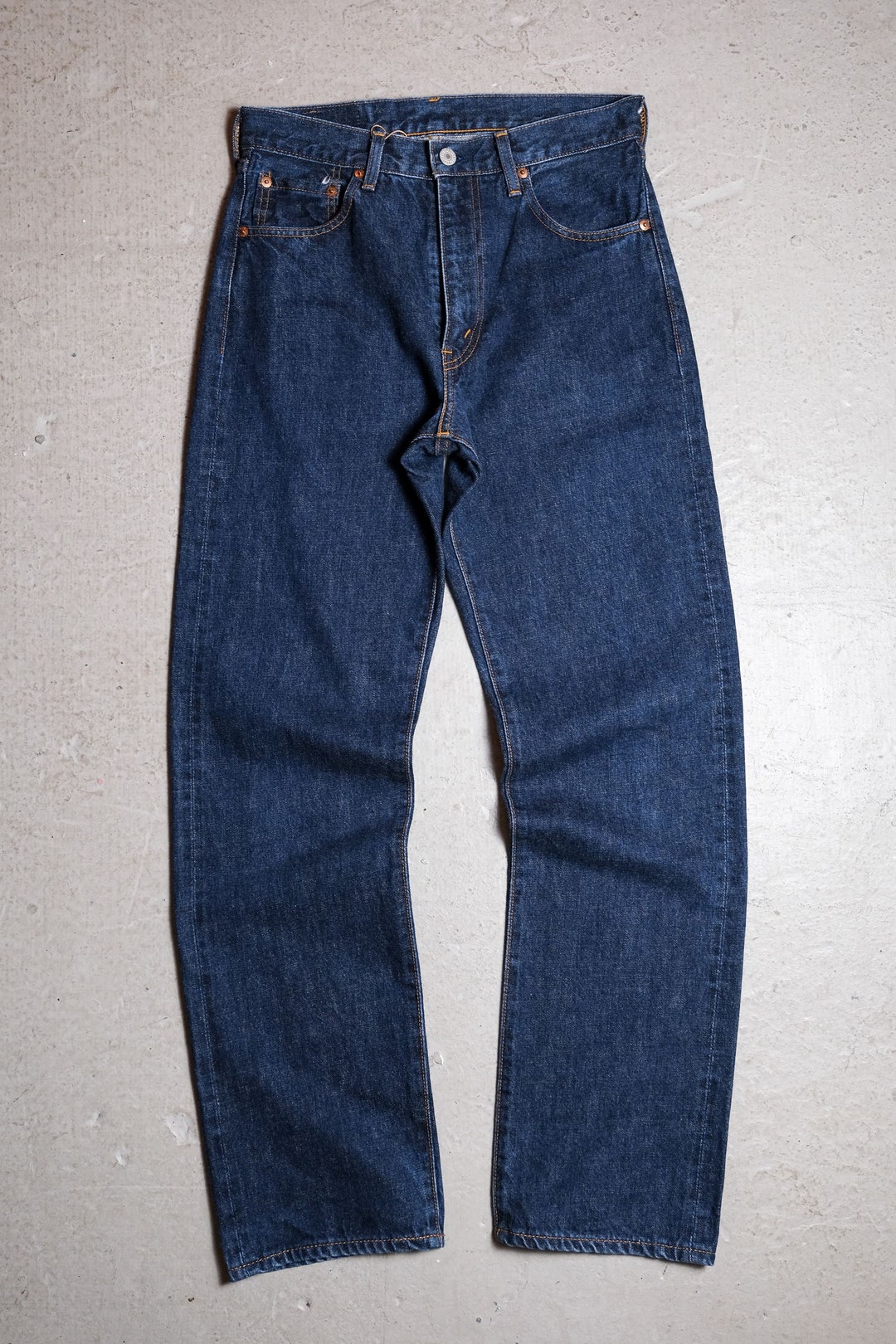 Levis Vintage Clothing LVC 00s 502 Big E Selvedge Denim Jeans Replica ...