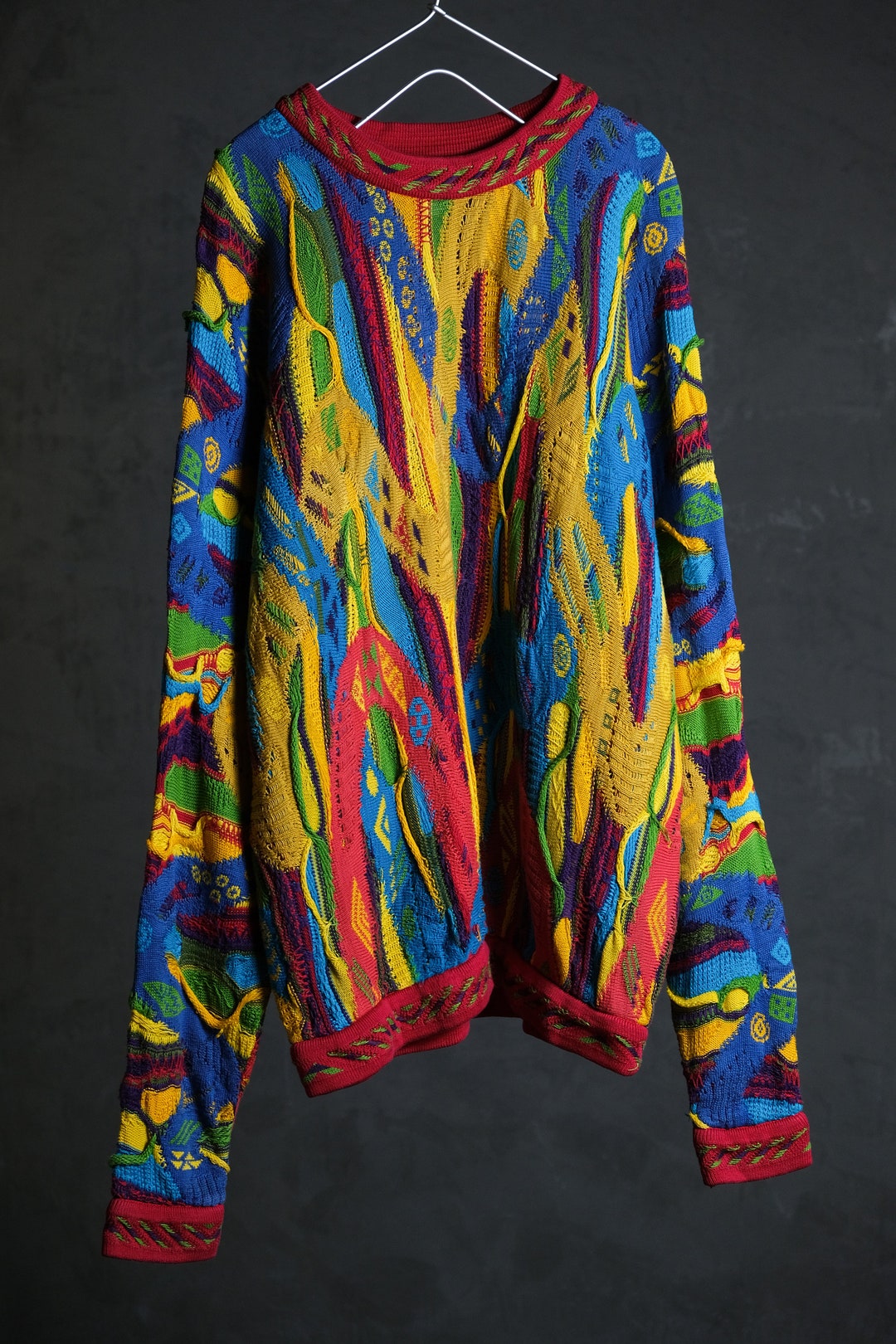 COOGI 90s Vintage 3D Knit Sweater - Etsy