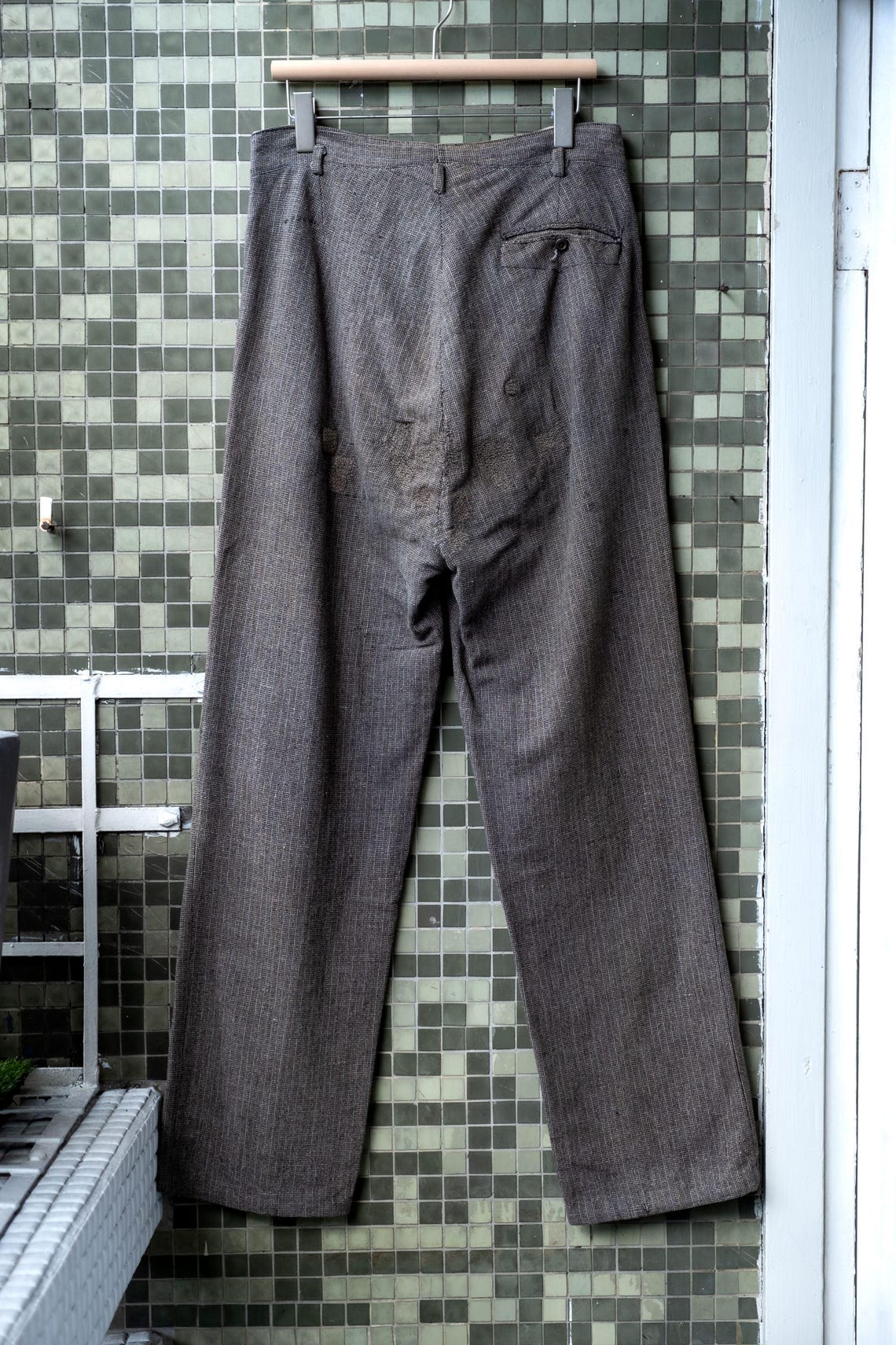 1960's French Distressed Vintage Wool Work Pants - Etsy