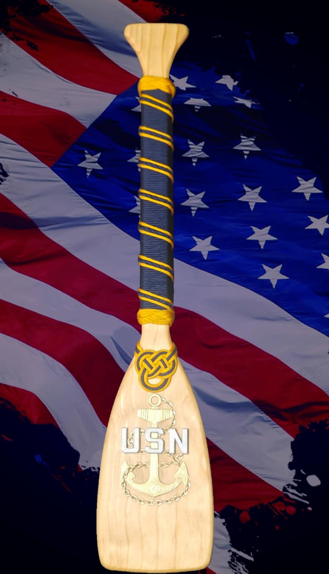 Engraved Military Paddle With Large Rank - Etsy