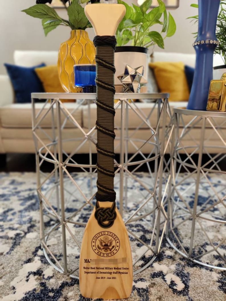 MILITARY PADDLE With Engraved Logo and Personalized Message - Etsy