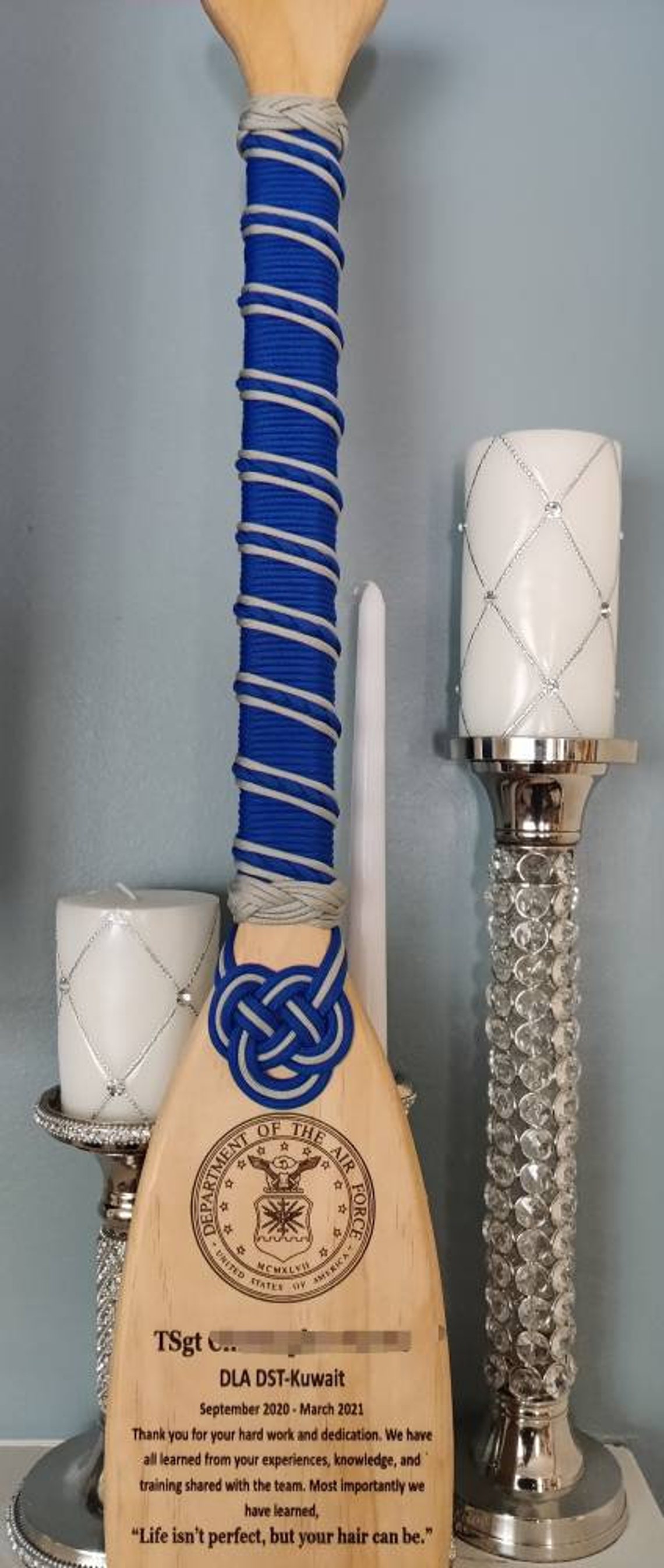 MILITARY PADDLE With Engraved Logo and Personalized Message - Etsy