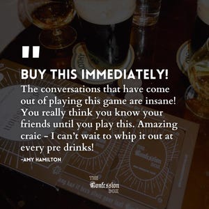 The Confession Box Irish Drinking Card Party Game | 18+ - Etsy