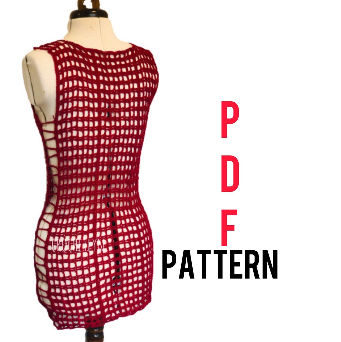 Crochet Cover up Pattern Beach Cover-up Pattern,bathing Suit Cover Up ...