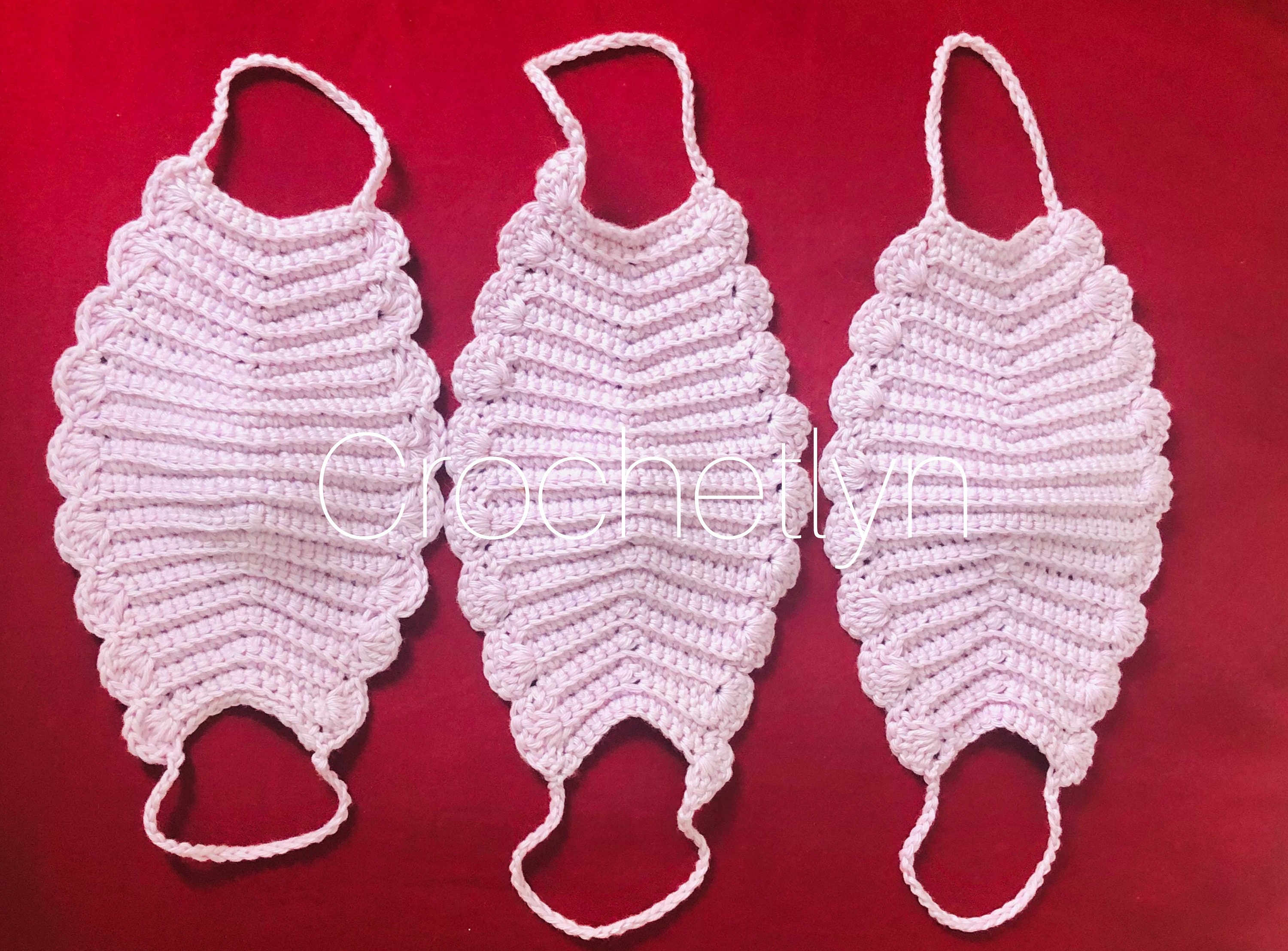 Buy Crochet Face Mask With Shell Stitch Pdf Pattern Crochetlyn Online ...