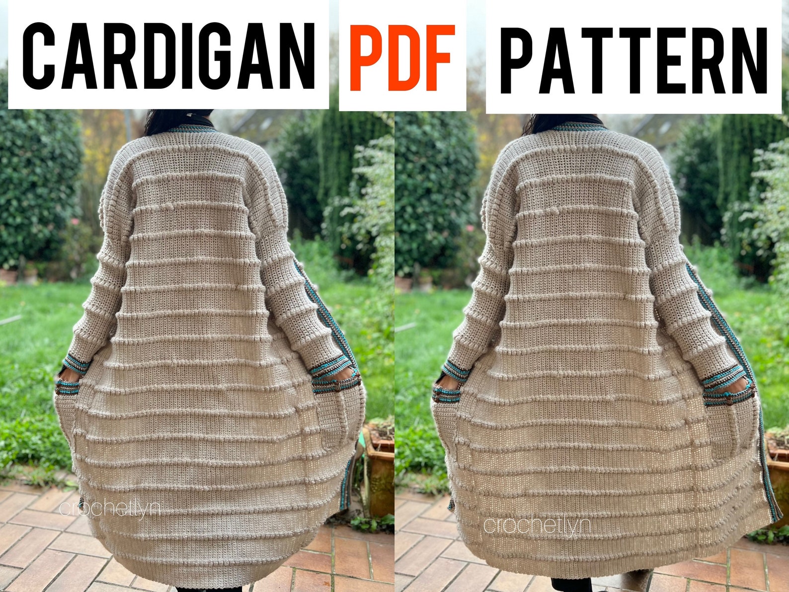 Crochet Pattern / Long Crochet Duster Cardigan - Etsy