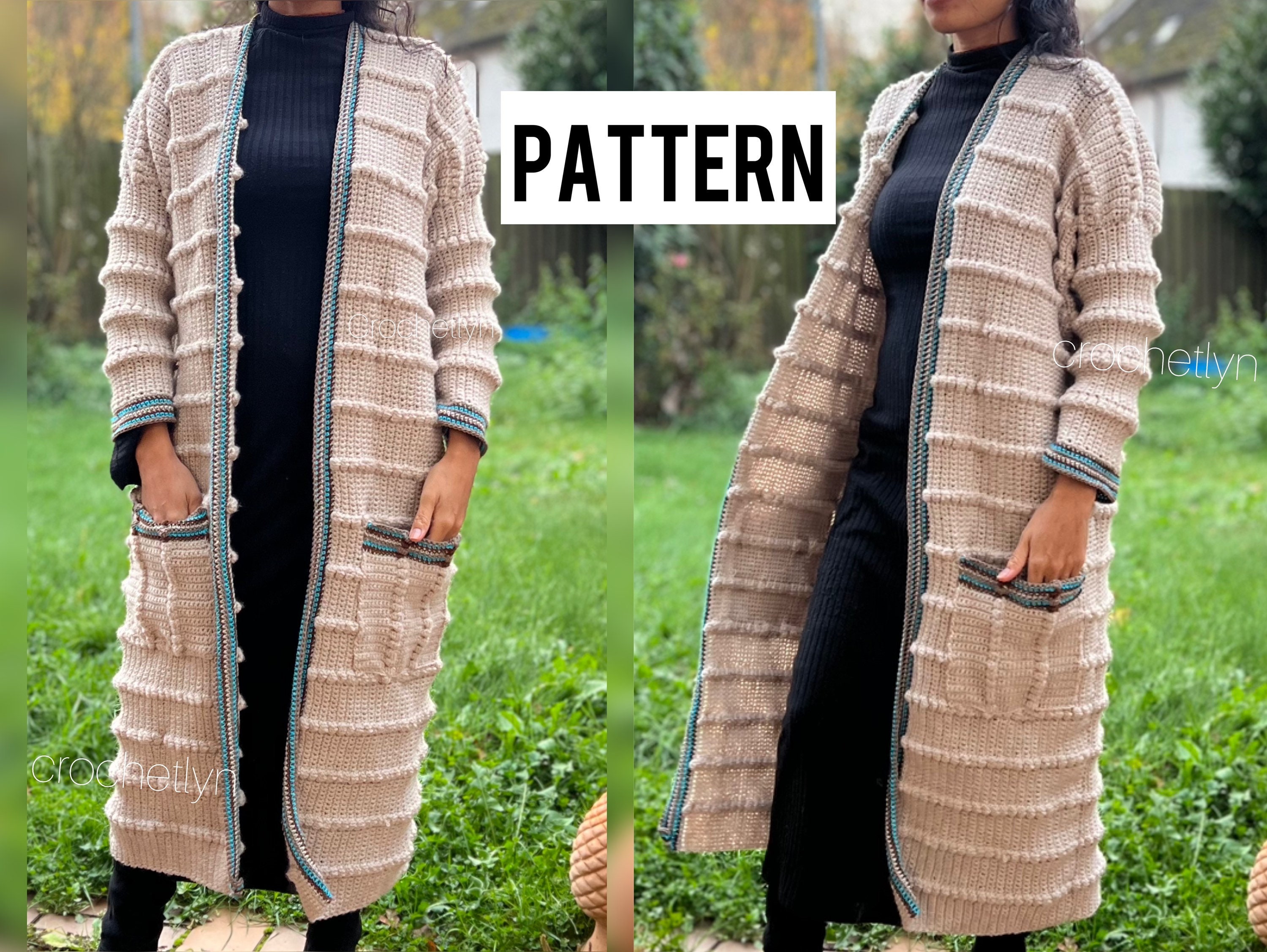 Crochet Pattern / Long Crochet Duster Cardigan - Etsy