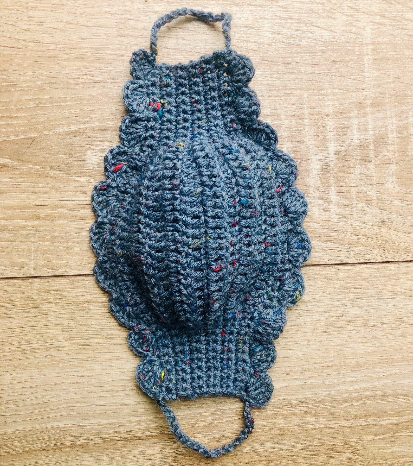 Crochet Face Mask With Shell Stitch Crochetlyn - Etsy