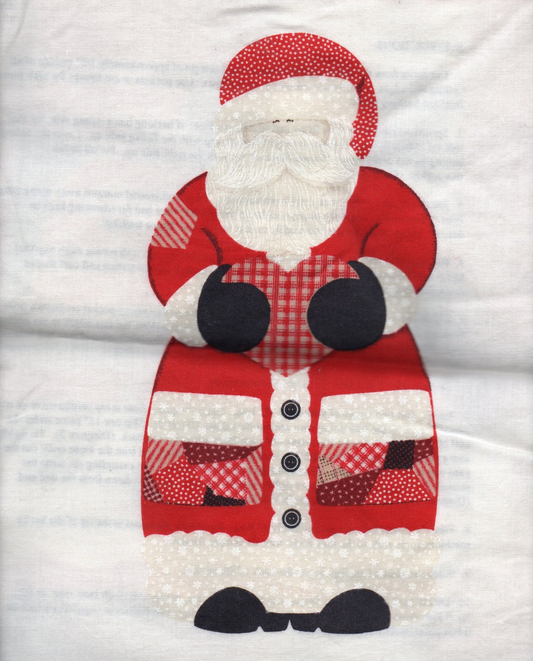 SANTA CARD HOLDER Fabric Panel Approx. 3 Ft. Tall - Etsy