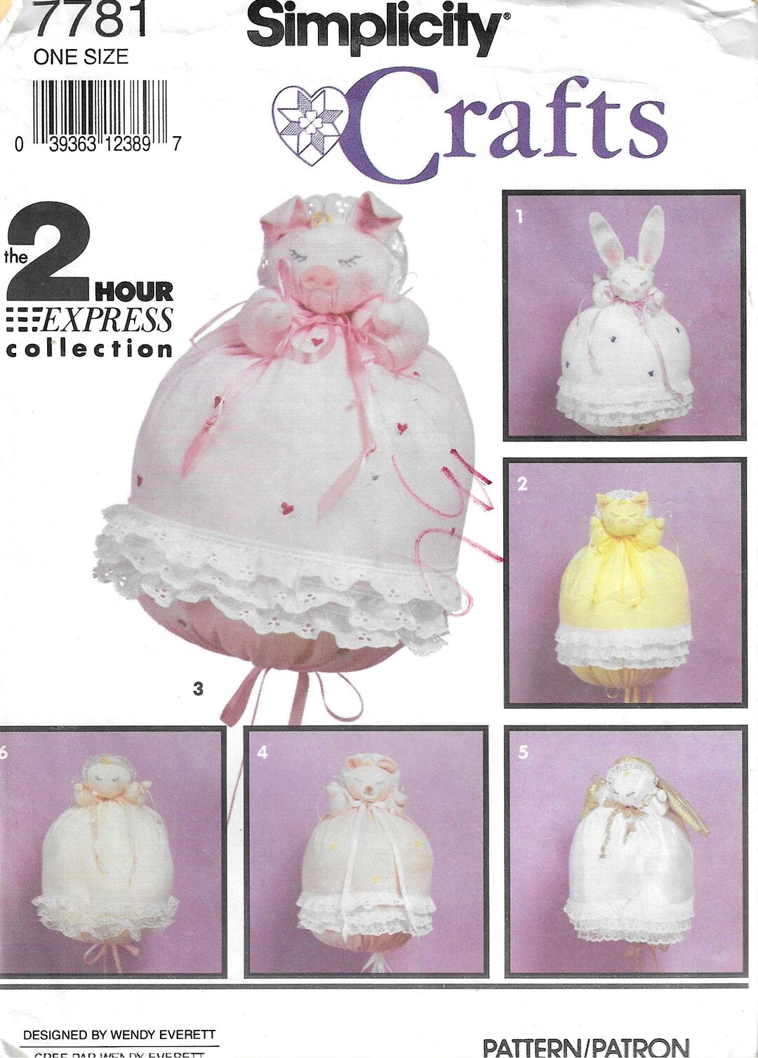 Vintage 1992 2 Hour Express Collection Simplicity Crafts Pattern 7781 ...