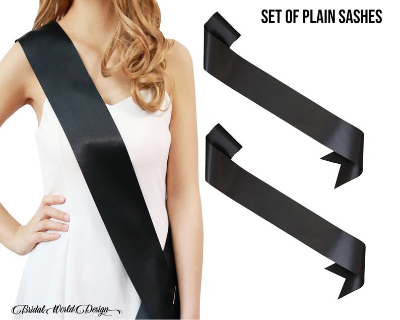 Plain Sash Blank Sash Ribbon Sashes Decorate Sash Satin Sash - Etsy