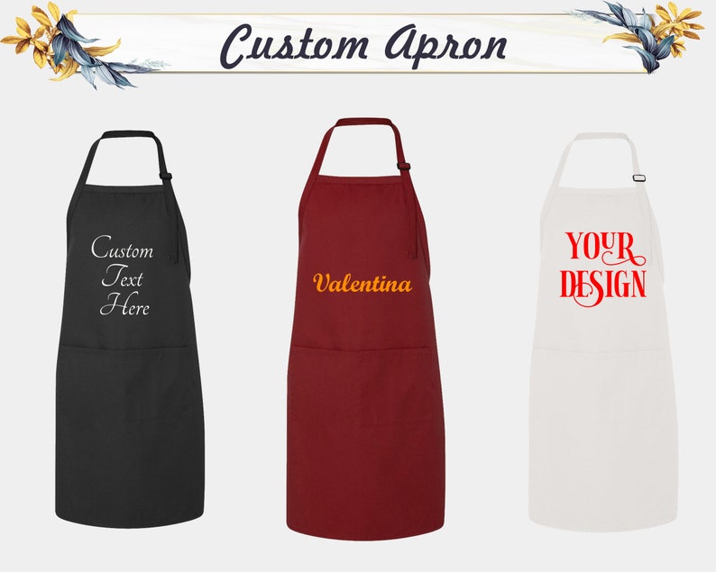 Custom Apron Personalize Aprons Customized Aprons Full-length - Etsy