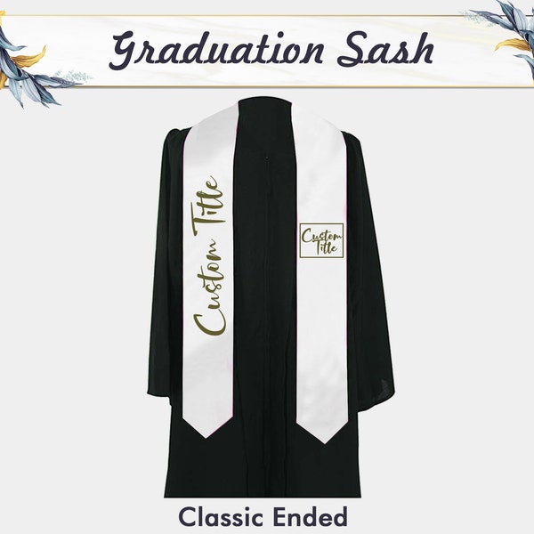 Custom Graduation Sash - Etsy