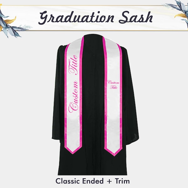 Custom Graduation Sash - Etsy