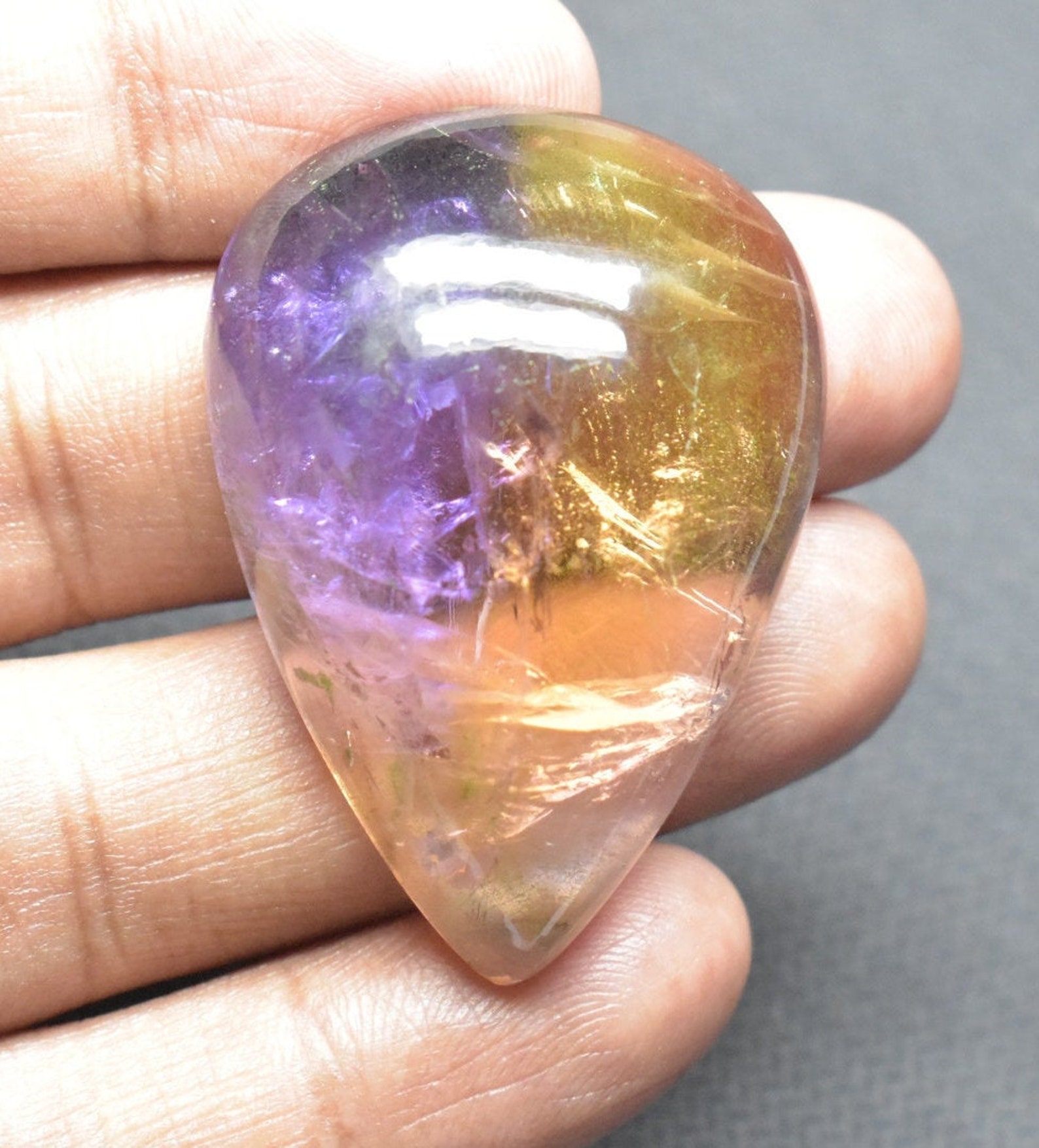 Natural Ametrine Gemstone. Bio Color Ametrine. Ametrine | Etsy