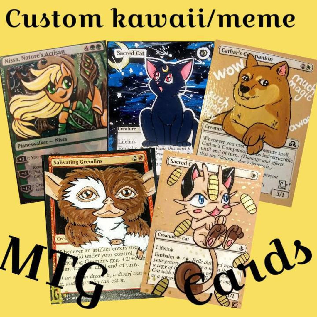 SFW CUSTOM Altered Art MTG Cards (land, Creatures, Instant, Artifact ...