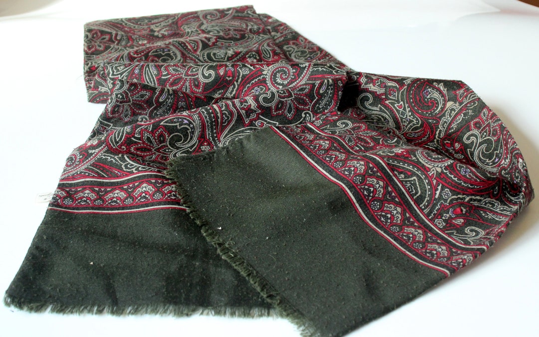Beautiful Traditional Scarf, Folklore Scarf, Fringed Scarf, Vintage ...