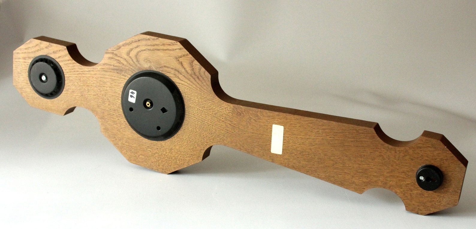 XL Vintage Weather Station Wood (oak) Metal Glass Weather Display ...