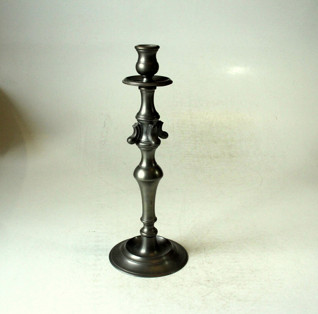 Tall Heavy Candlestick Made of Tin - Candle Holder, Candlestick ...