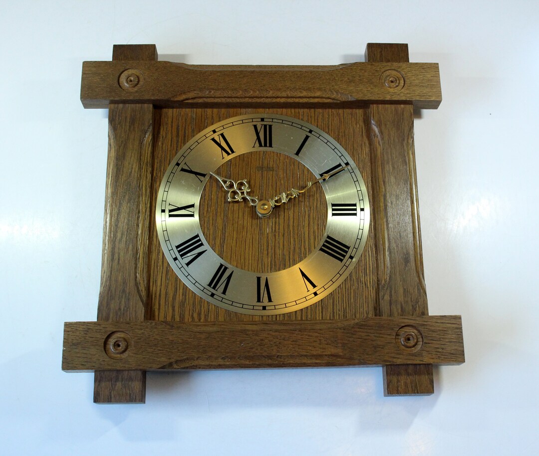 Elegant Mebus Wall Clock Wood From the 1970s Living Room Clock Kitchen ...