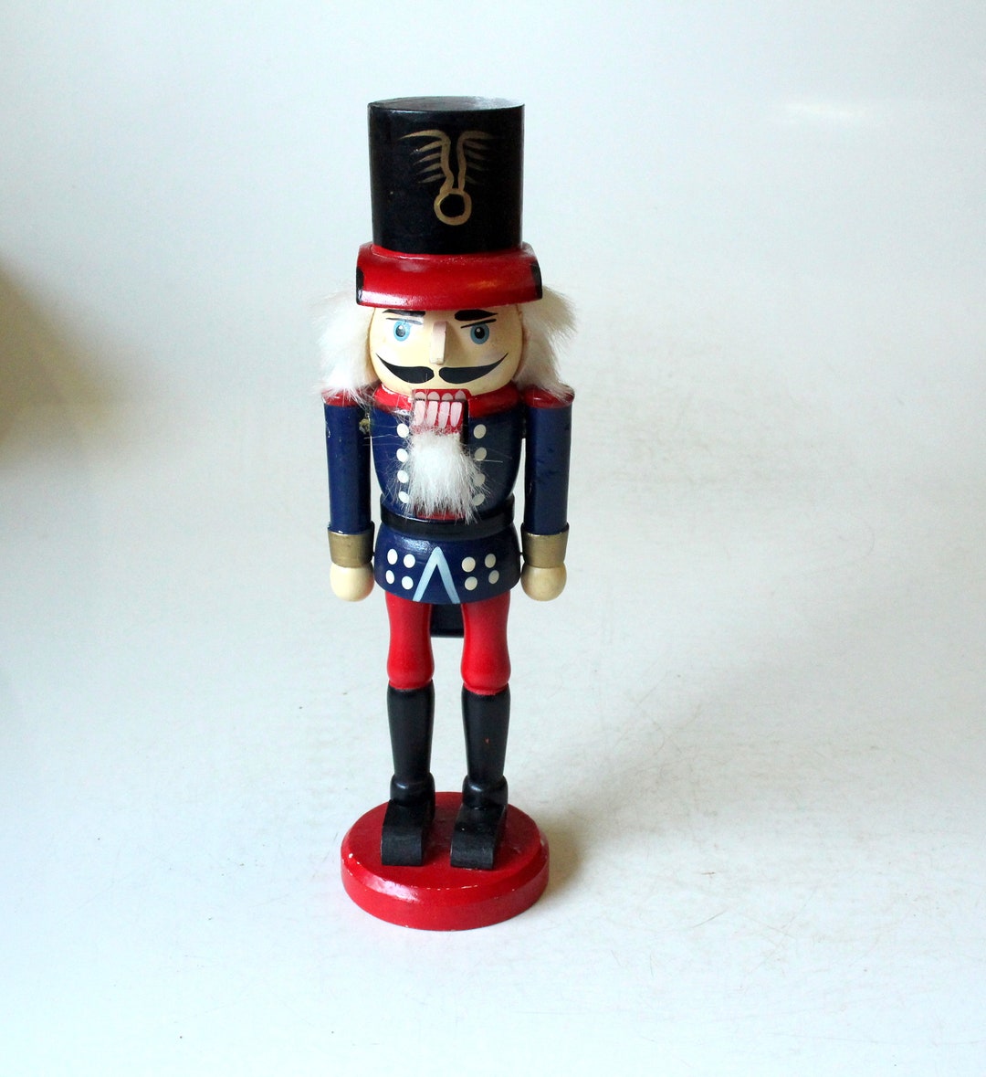 Vintage Nutcracker Wooden Folk Art Table Decoration Christmas, Mid ...