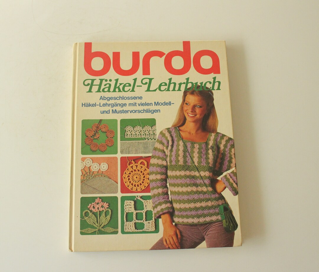 1980 Burda Crochet Textbook Completed Crochet Courses With Model and ...