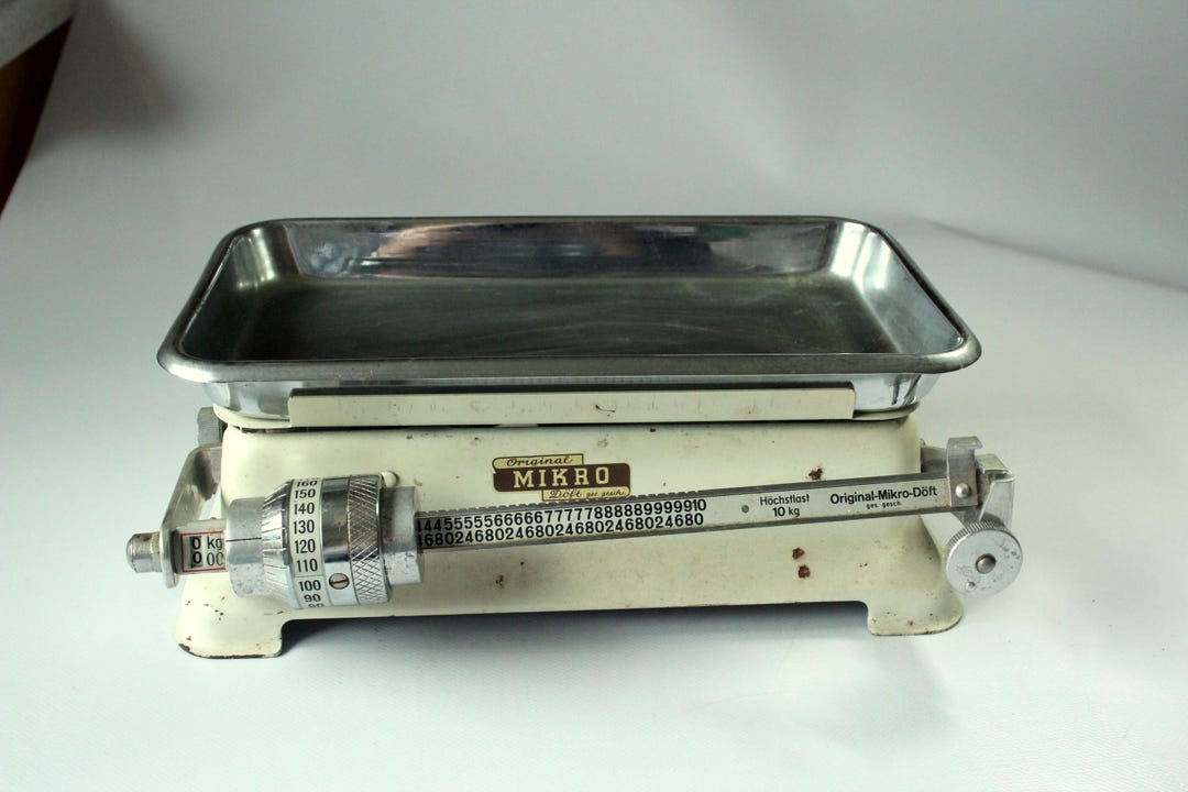 1950s - Rare 10 Kg Kitchen Scale Original MIKRO Döft Metal Fully ...