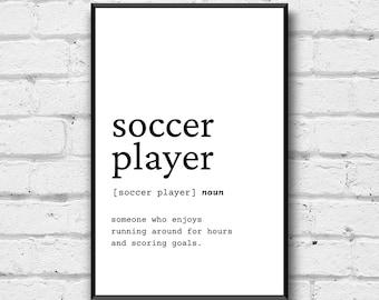 Soccer Name Art Personalized Soccer Gift Soccer Player - Etsy