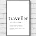 Traveller Definition, Traveller Wall Art, Traveller Digital Print ...