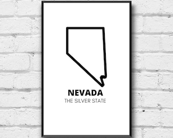 Geology Map of Nevada Print Poster - Etsy