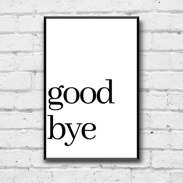 Good Bye - Etsy