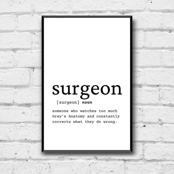 Surgeon - Etsy